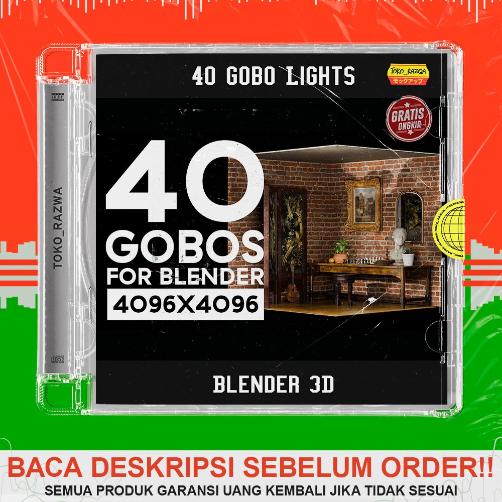Jual Blender 3D - Asset Browser - 40 Gobo Lights - Ultimate Lighting Pack - 120225 | Shopee ...