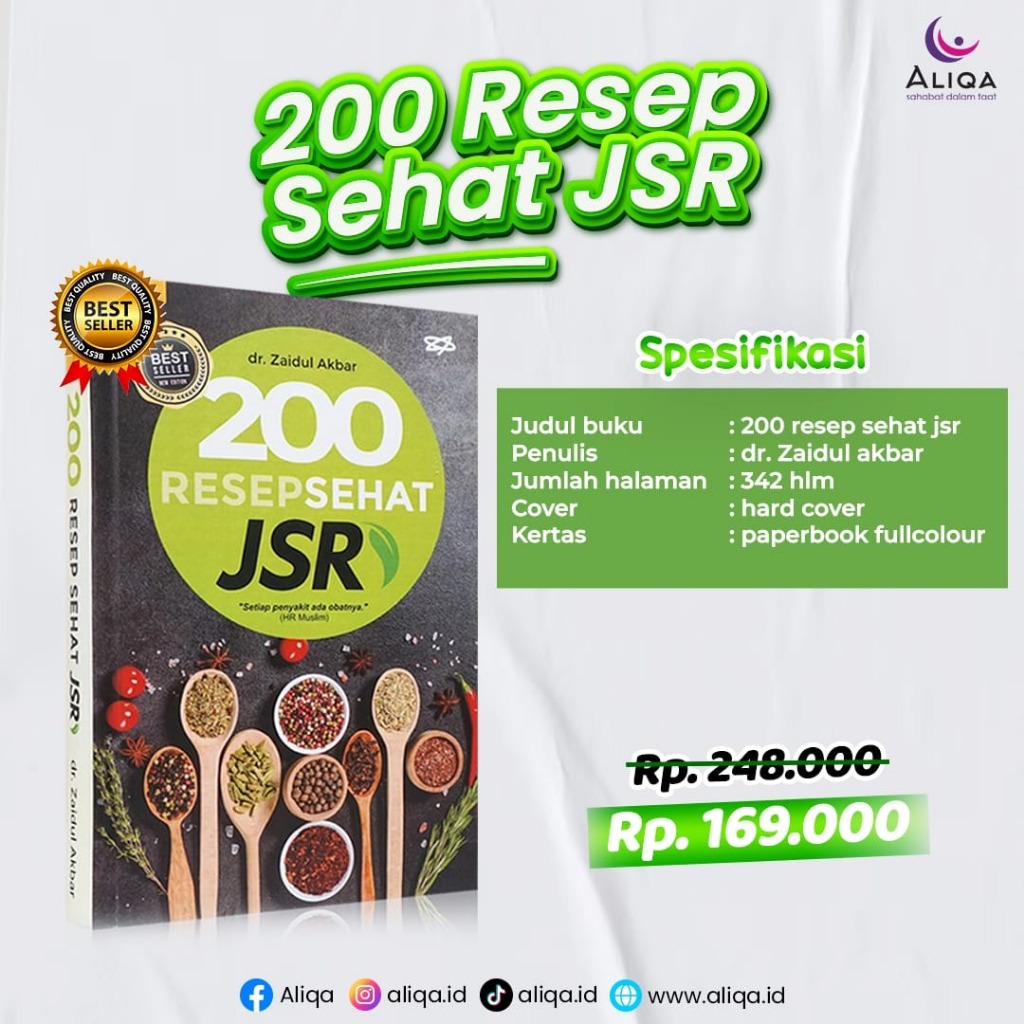 Jual Buku 200 Resep Sehat JSR Karya dr Zaidul Akbar Ramuan Herbal untuk Kesehatan Mudah ...