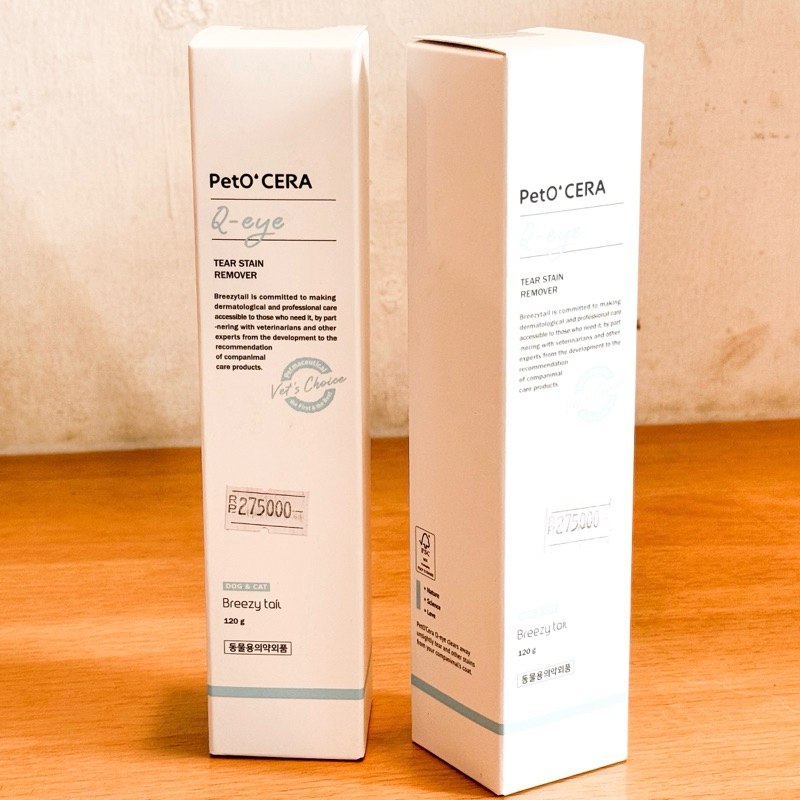 Jual BREEZY TAIL Petocera Q Eye Tear Stain Remover 120ml | Shopee Indonesia