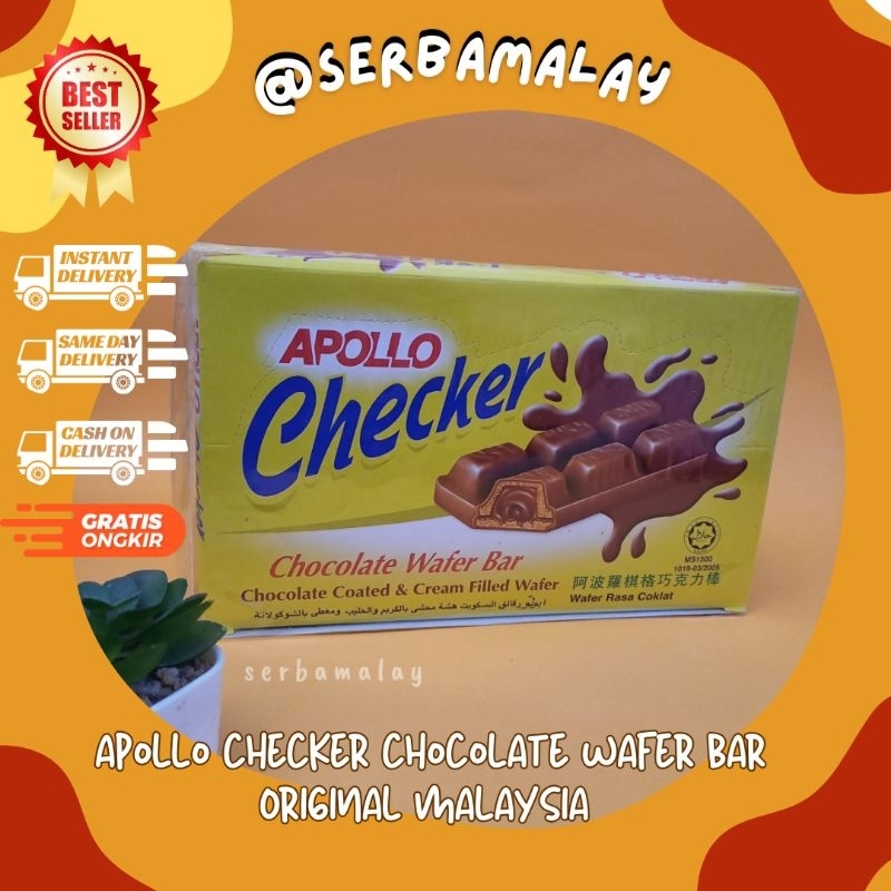 Jual Apollo Checker Chocolate Wafer Bar | Apollo Checker Malaysia ...