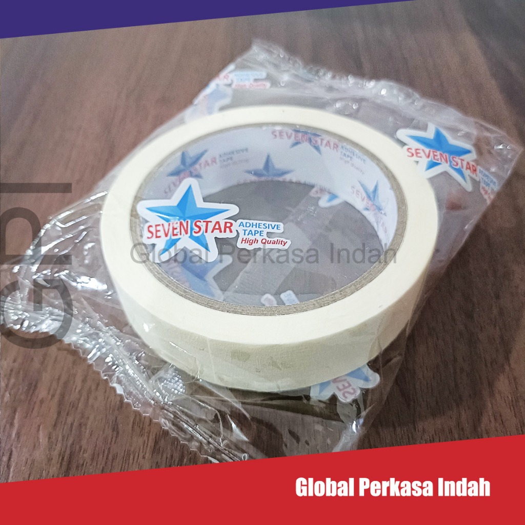 Jual Seven Star Lakban Isolasi Kertas Lebar 24mm Panjang 18M Satu 1 ...