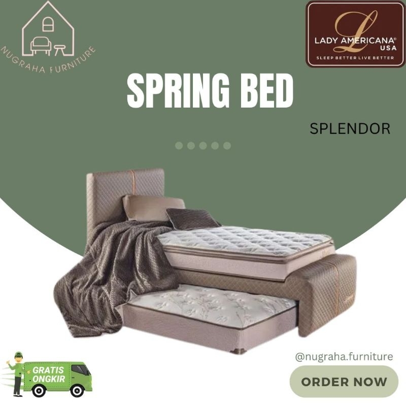 Jual Springbed 2in1 Splendor Elite / Bed Sorong Lady Americana Splendor ...