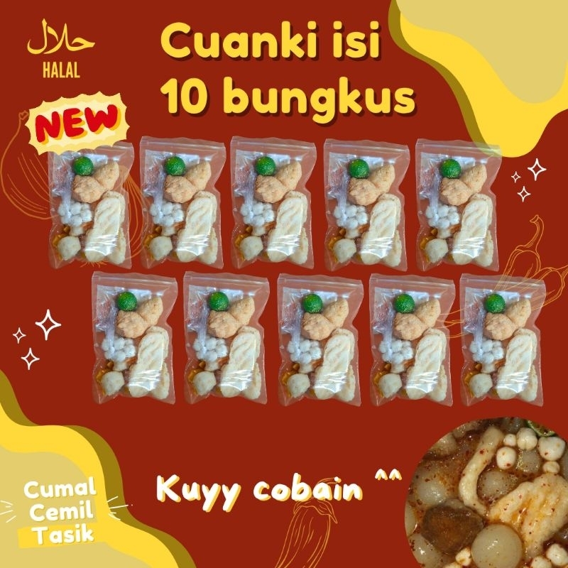 Jual Cuanki Instan isi 10 Bungkus Komplit / cuanki murah / cuanki khas ...