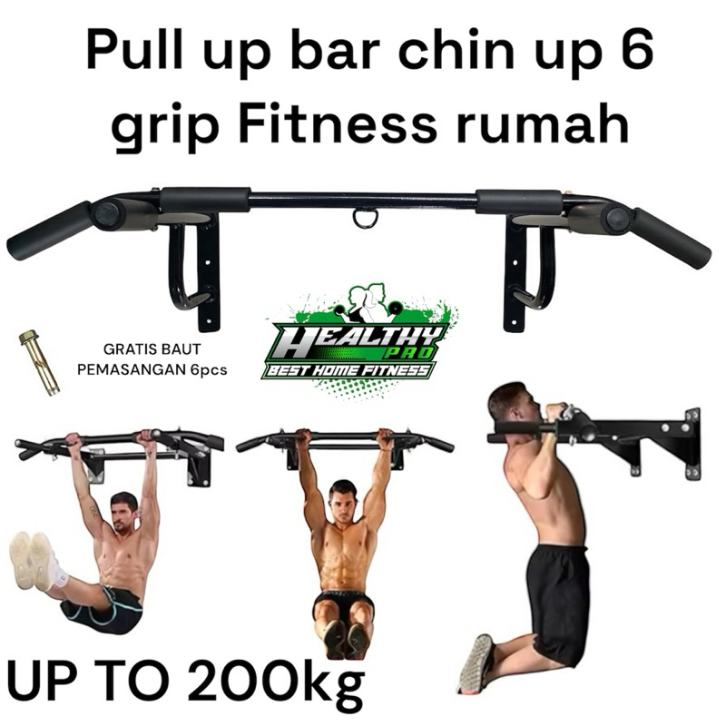 Jual HEALTHY PRO Pull up Bar Pullup Alat Olahraga gym Fitness Dirumah ...