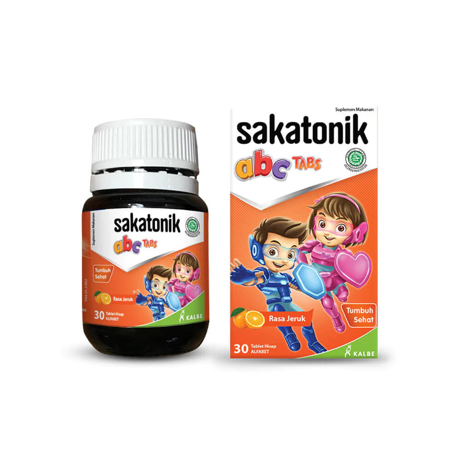 Jual SAKATONIK ABC TABS RASA JERUK VITAMIN ANAK ISI 30 TABLET | Shopee ...