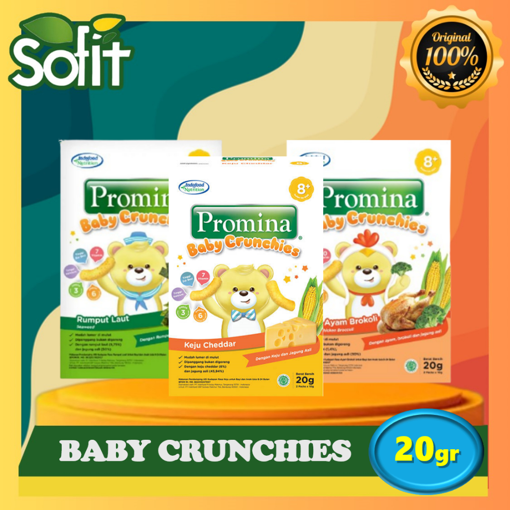 Jual Promina Baby Crunchies 20gr 8 Bulan+ / Snack Cemilan Bayi ...