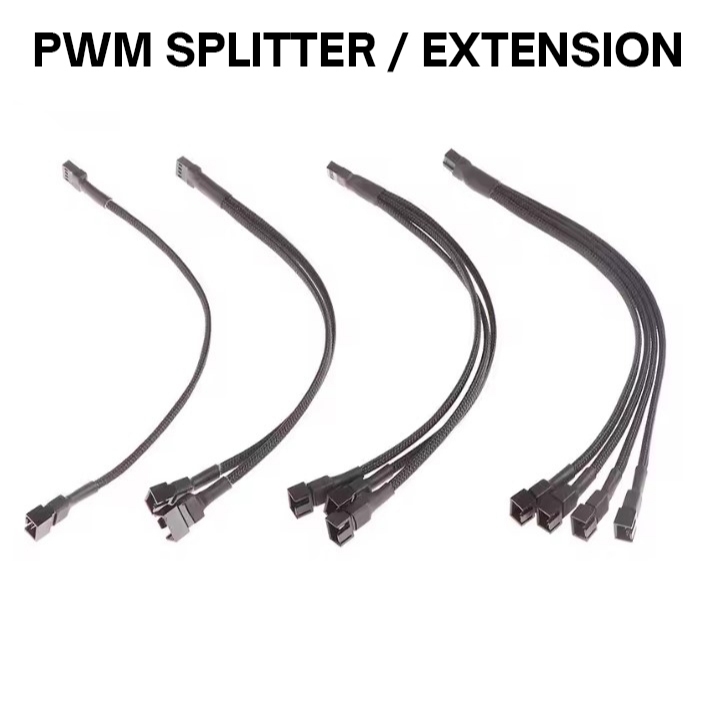 Jual SPLITTER Y PWM CABLE 4 PIN FAN CPU KABEL CABANG KIPAS MOTHERBOARD ...