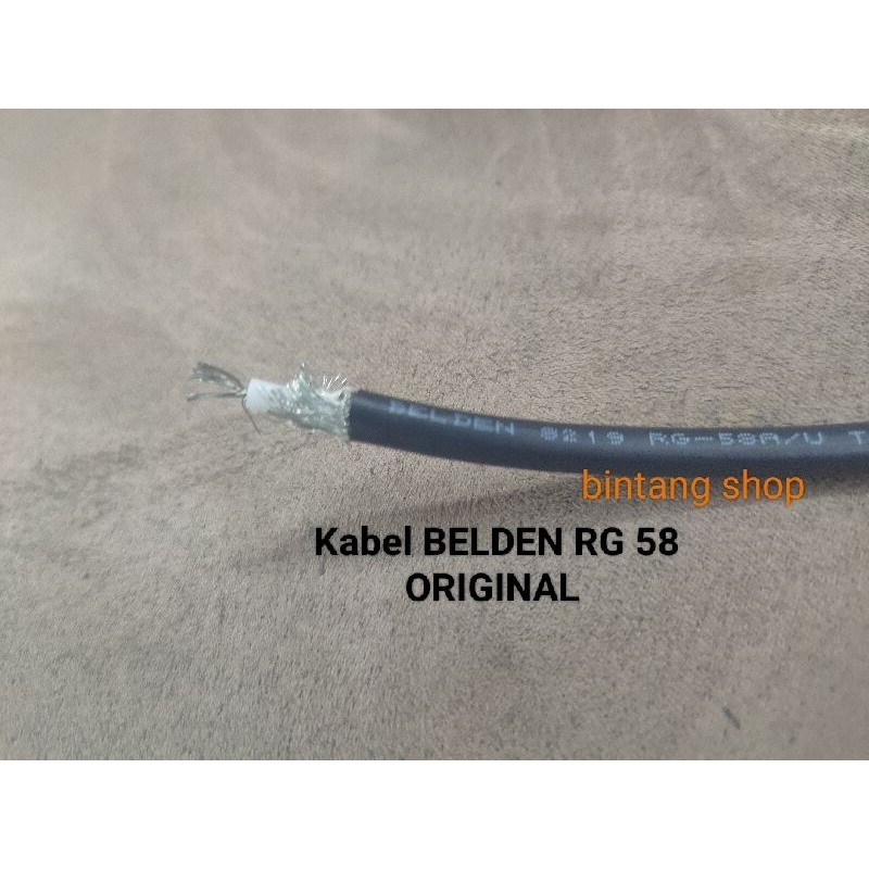 Jual KABEL RG 58 ORIGINAL BELDEN 50 OHM METERAN | Shopee Indonesia