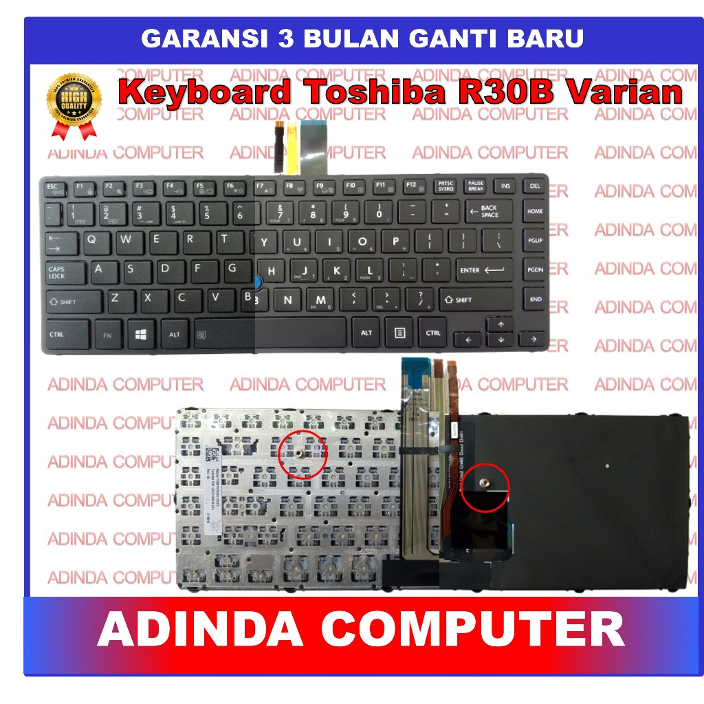 Jual Keyboard Toshiba Tecra R30B R30-B R30C R30-C A40C A40-C R40C R40-C ...