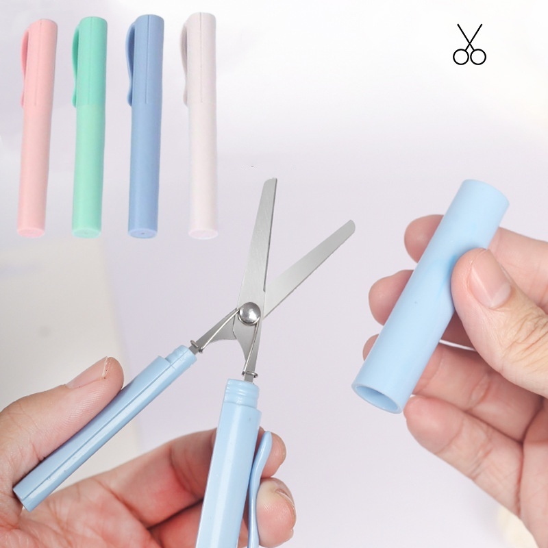 Jual Gunting Lipat Mini Pen Type Gunting Kecil Alat Tulis Kreatif Siswa ...