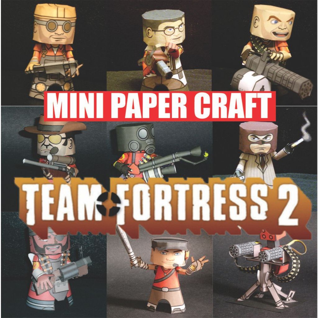 Jual MINI PAPERCRAFT EDISI TEAM Fortress 2 MAINAN EDUKASI ANAK | Shopee ...