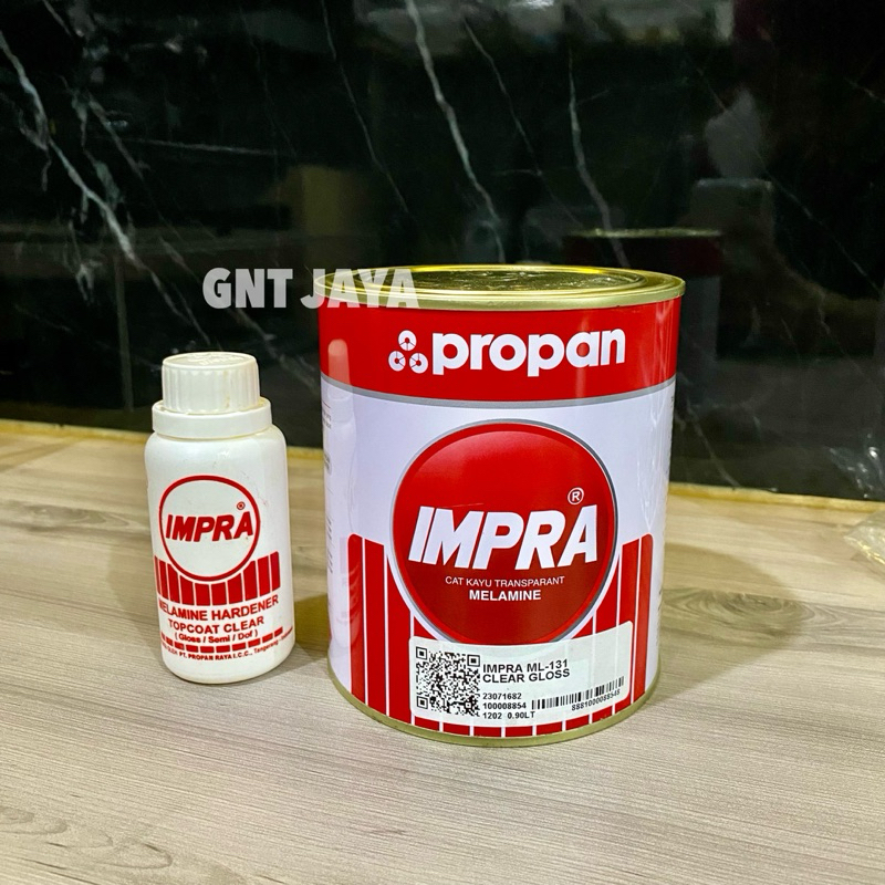 Jual IMPRA ML -131 CLEAR GLOSS kaleng 1 liter impra melamine hardener ...