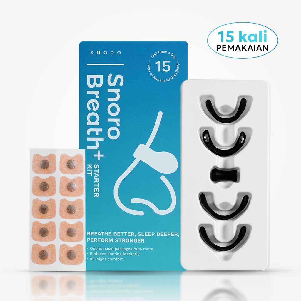 Jual Snoro Breath+ Nasal Strip- Mengurangi Mendengkur Mengorok ...