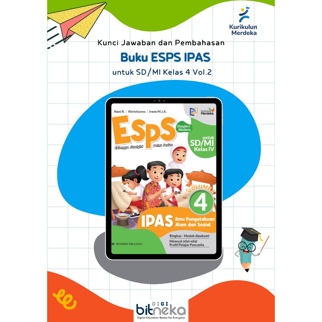 Jual Kunci Jawaban Buku ESPS IPAS VOL 2 SD/MI Kelas 4 Kurikulum Merdeka-Erlangga | Shopee Indonesia