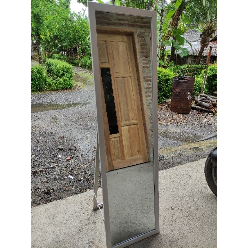 Jual kaca cermin full body standing minimalis bahan fiber 35cmx127cm ...