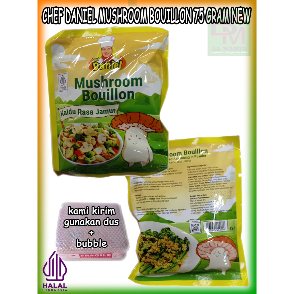 Jual Kaldu Rasa Jamur Chef Daniel Mushroom Bouillon Kemasan 75 Gram ...