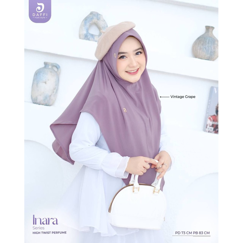 Jual INARA JILBAB INSTANT STANDART AKSEN LOGO EMAS DAFFI | Shopee Indonesia