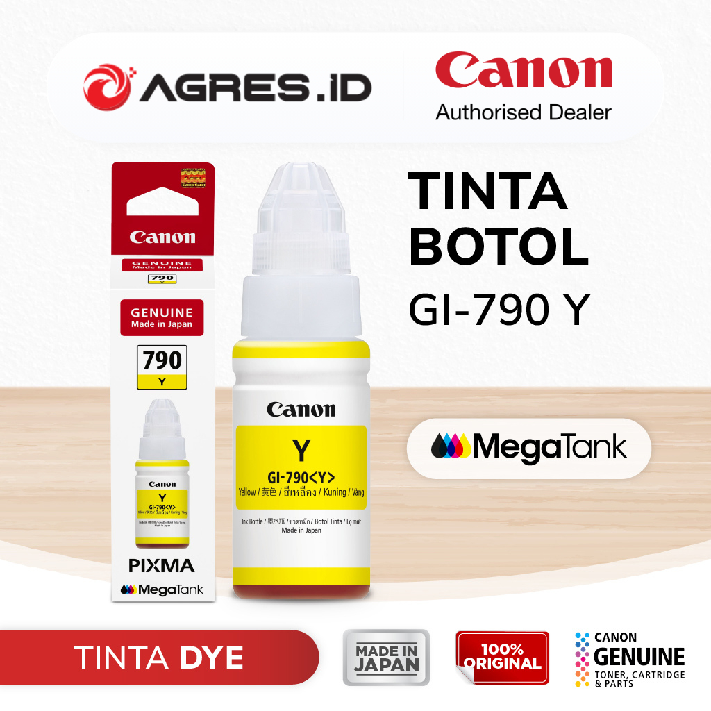 Jual Tinta Original Canon 790 Yellow - Tinta Canon G1010 G2010 G3010 ...