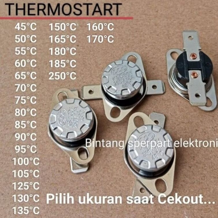 Jual THERMOSTART 45°C Sampai 250°C 10A 250V THERMOSTART 45C 50C 55C 60C 65C 70C 75C 80C 85C 90C ...