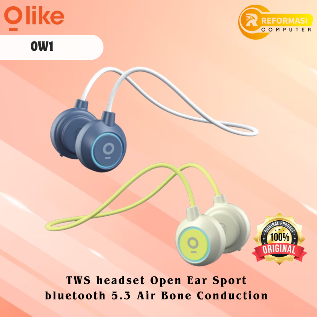 Jual Olike OW1 Open Ear Sport TWS headset bluetooth 5.3 Air Bone ...