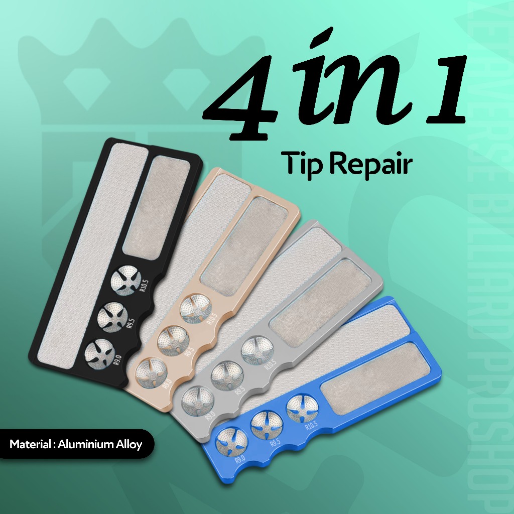 Jual Billiard Cue Tip Repair 4 in 1 Metal Billiard Pool Cue Tip Shaper ...
