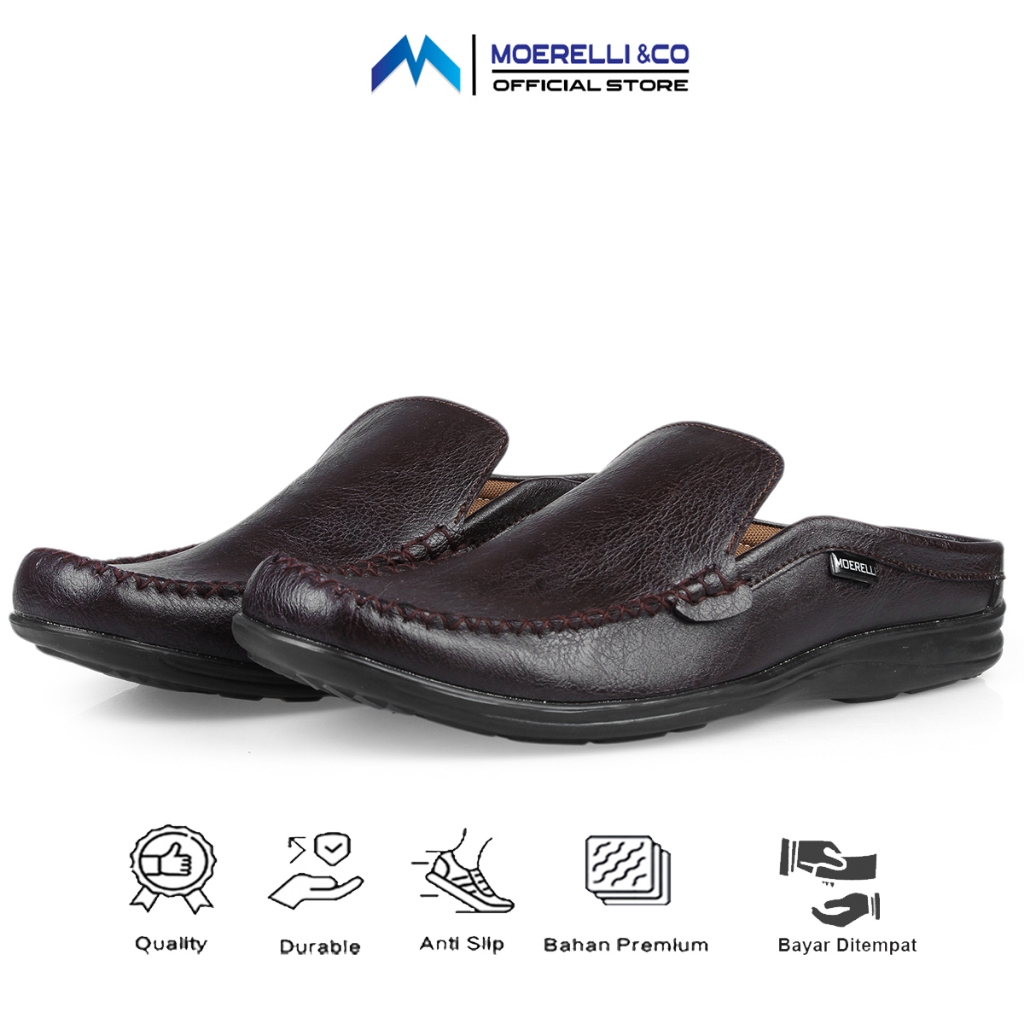 Jual MOERELLI &CO M7151 Devonna Coffe | Sandal Sepatu Pria Selop Laki ...