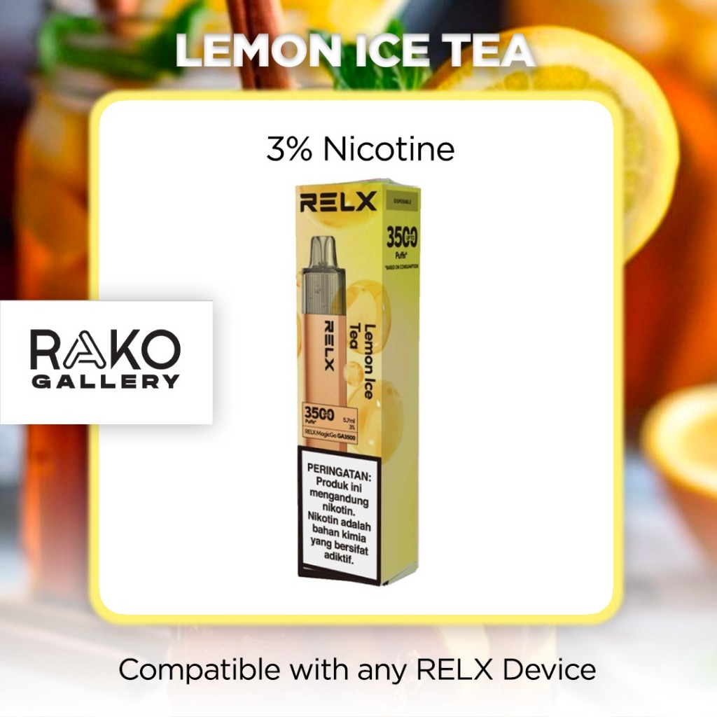 Jual RELX Magic Go Disposable Pod Lemon Ice Tea | Shopee Indonesia