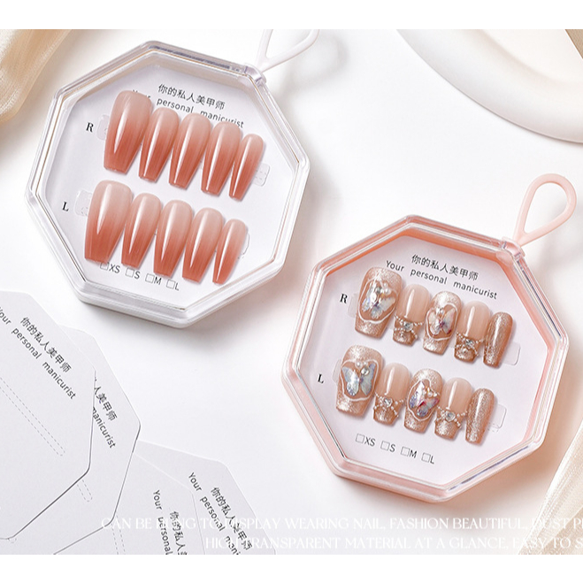 Jual Nail Art Packaging Octagonal Acrylic Box Premium / Tempat ...