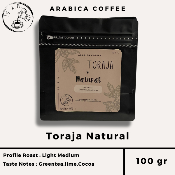 Jual 10AM ROASTERY - Kopi Arabika Toraja Natural (100 gr) | Shopee ...