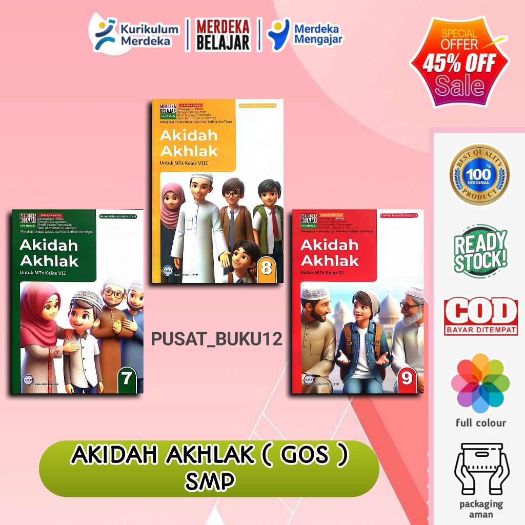 Jual Buku Siswa Pendamping AKIDAH AKHLAK, KMA 450 Kelas 7,8,9 SMP Kurikulum Merdeka - Global ...