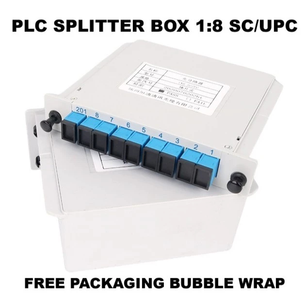 Jual Pasive Splitter SC UPC plc BOX FO 1:8 Fiber Optik BOX Pasif ...