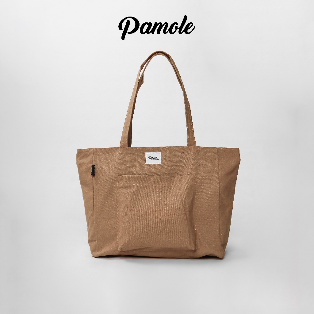 Jual Pamole Totebag Wanita Tas Wanita Kekinian Bahan Kanvas Totebag ...