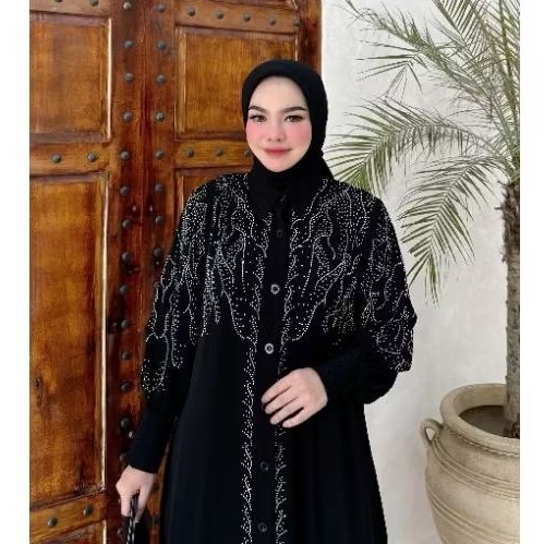 Jual FADIAH ABAYA BY SI.NE.SA - GAMIS ARAB TURKEY BERHIAS MOTTE MOTIF ...