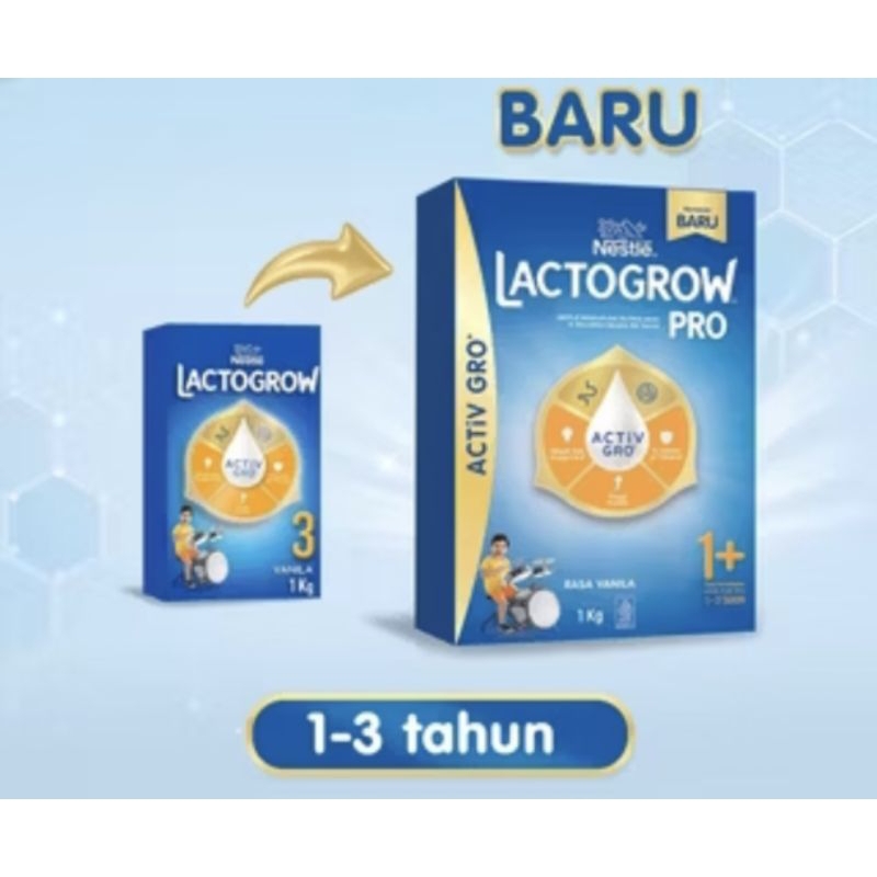 Jual Nestle Lactogrow PRO 1+ / Lactogrow 3 dengan ACTivGRO Vanila ...