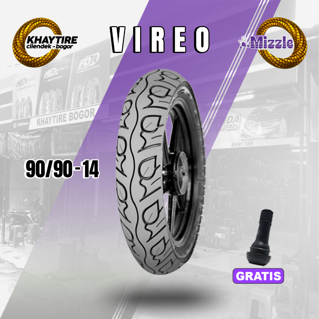 Jual Ban Motor Matic MIZZLE VIREO 90/90 Ring 14 Tubeless | Shopee Indonesia