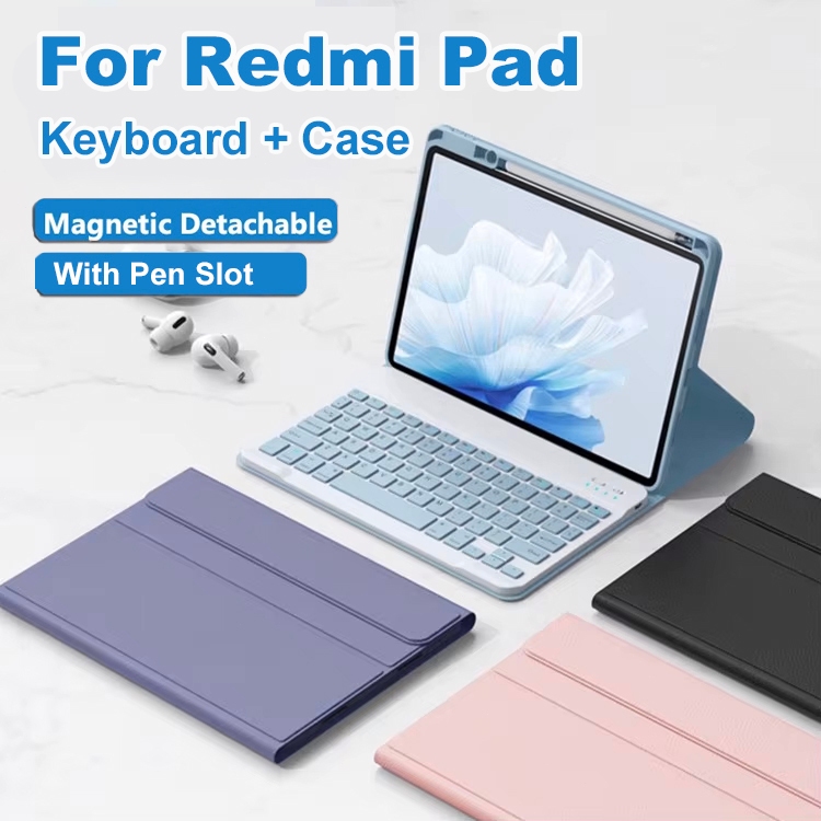 Jual Magnetic Keyboard Case Redmi Pad SE 11 inch Redmi Pro 12.1inci ...
