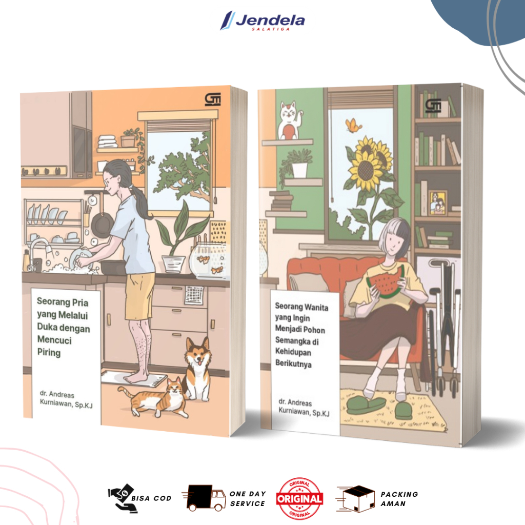 Jual Buku Seorang Pria yang Melalui Duka dengan Mencuci Piring & Seorang Wanita yang Ingin ...