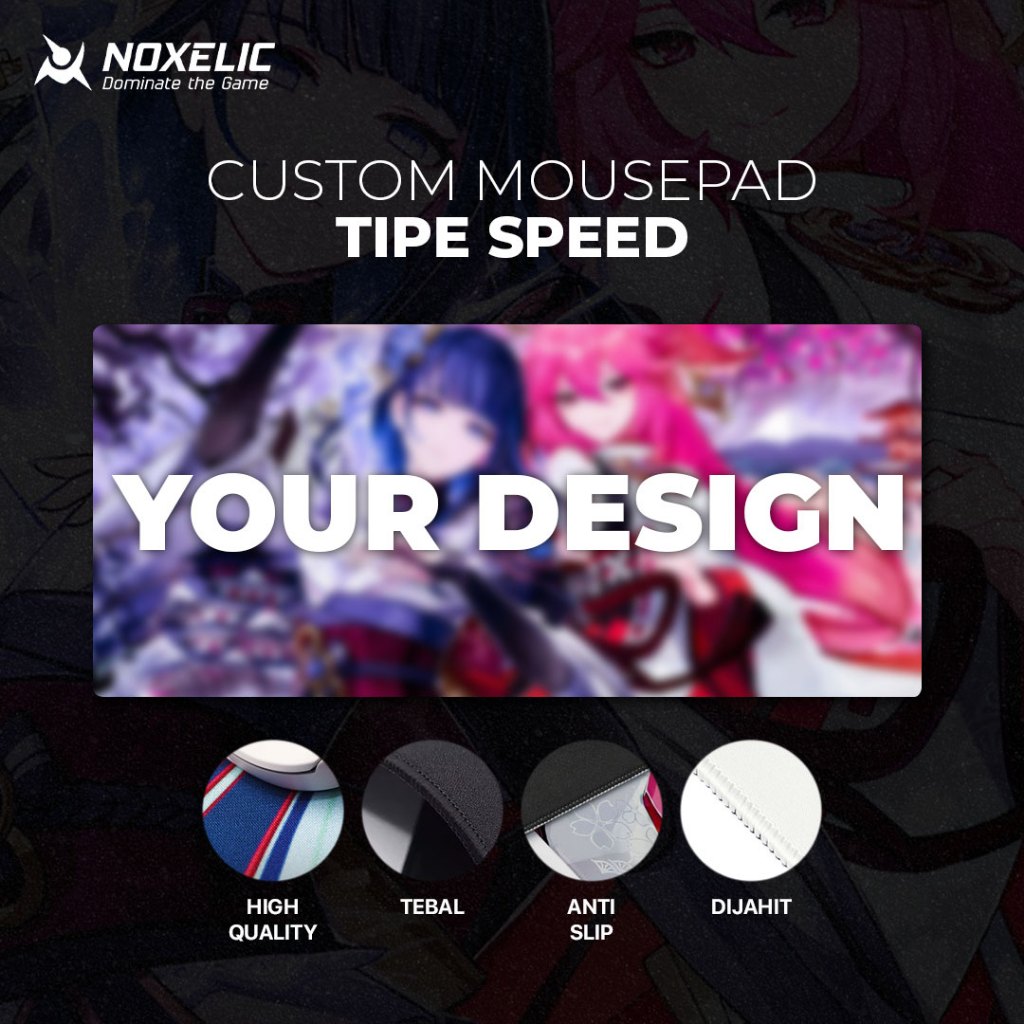 Jual Custom Gaming Mousepad Premium - Mouse pad DIY S M L XL XXL ...