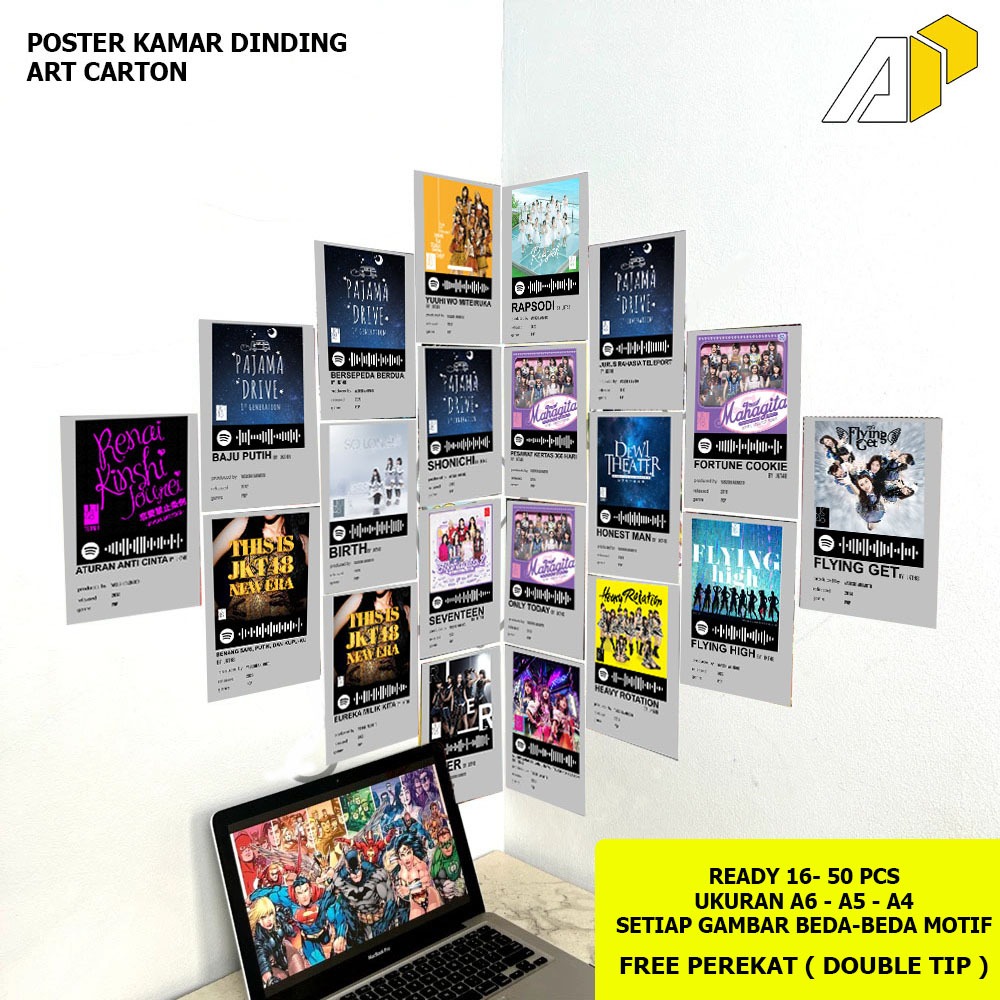 Jual Poster Dinding Kamar Gambar JKT48 Sp0t1fy / Poster JKT48 / Hiasan ...