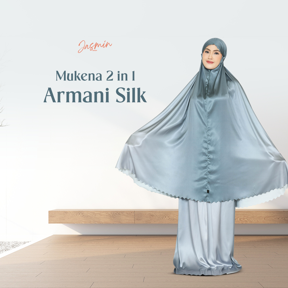Jual JasminShop12 - Mukena Armani Silk Gradasi - Mukena 2 in 1 | Mukena ...