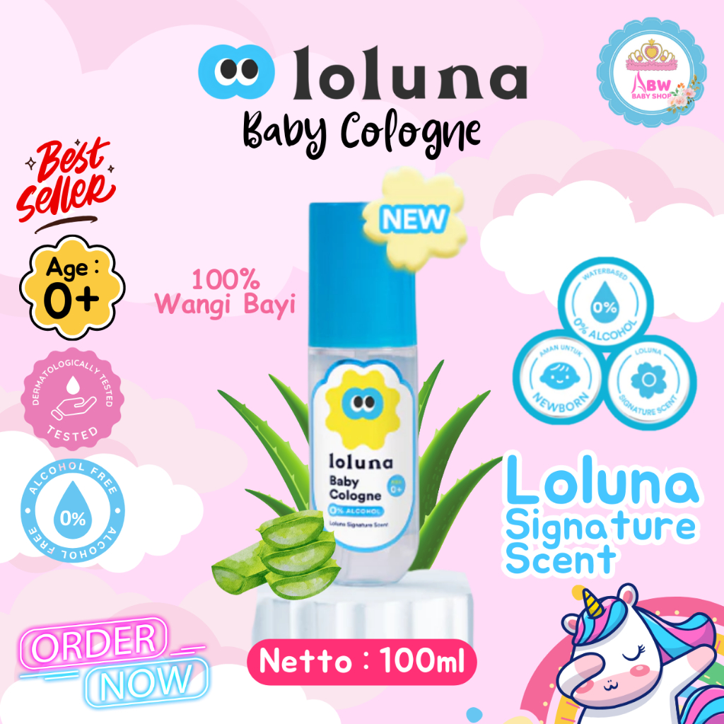 Jual Loluna Baby Cologne 100ml Parfum Bayi Fresh Tahan Lama Formula Non ...