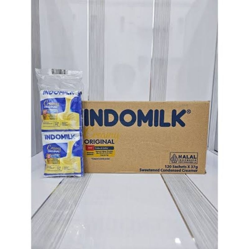 Jual susu indomilk kental manis sachet 1 dus isi 20 pack | 1 pack isi 6 ...