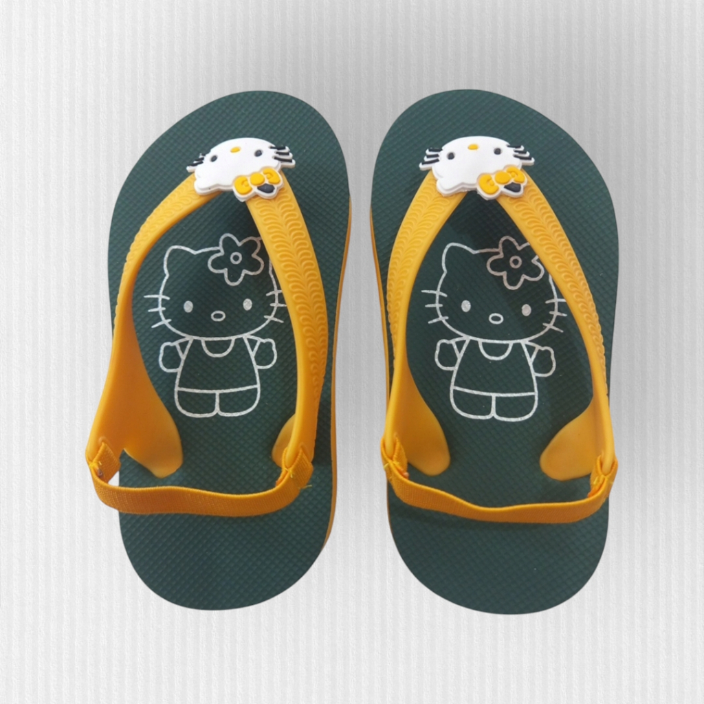 Jual Sandal Baby Perempuan Hello Kitty Tali Belakang Kuning/Hijau ...