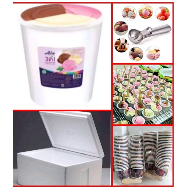 Jual Ice Cream Aice dan Joyday 8 liter + Paket Hajatan | Shopee Indonesia
