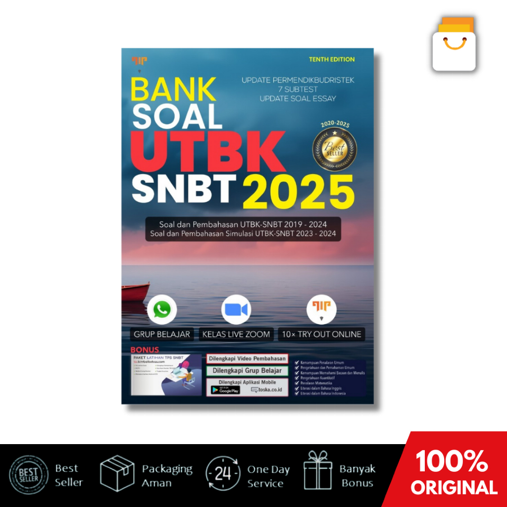 Jual Buku Bank Soal UTBK SNBT 2025 TPS + Literasi (Soal + Pembahasan 7 ...