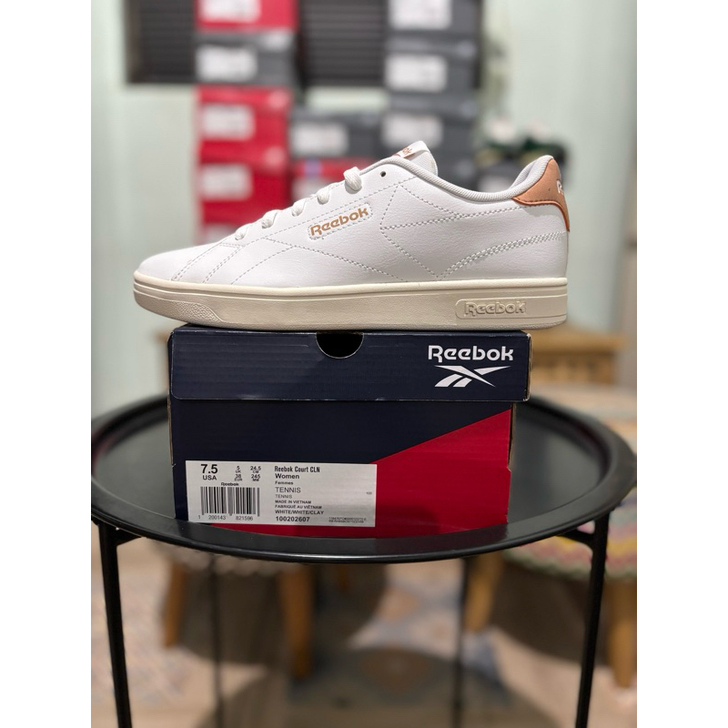 Jual Sepatu Reebok court clean white | Shopee Indonesia