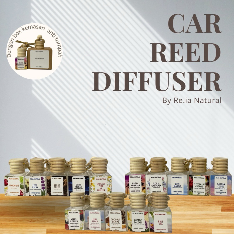 Jual Re.ia Natural - Car Reed Diffuser Pengharum Mobil Fragrance ...