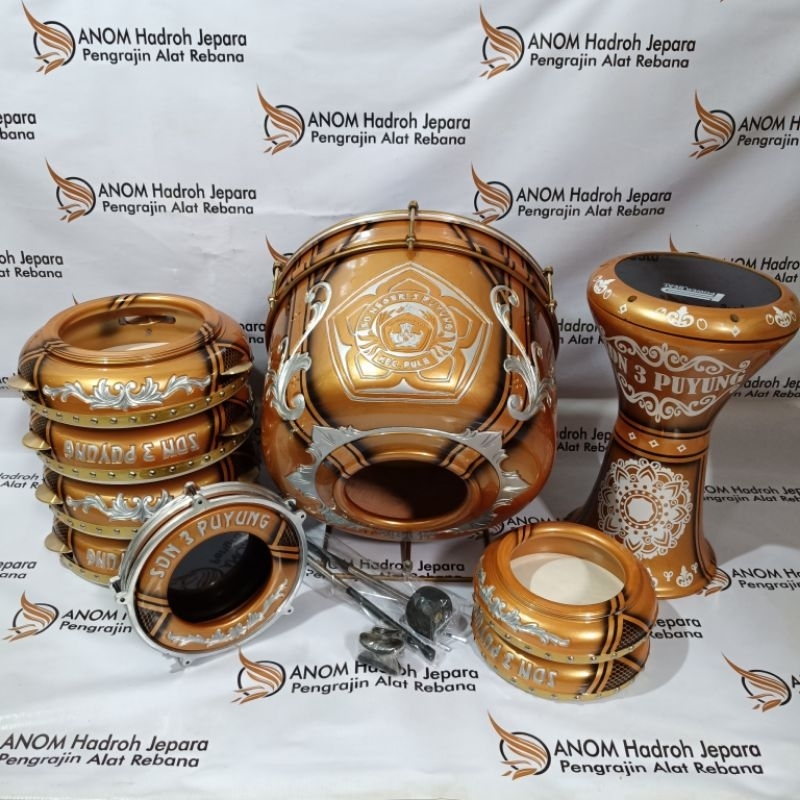 Jual Alat Hadroh 1 Set Ukiran Warna Gold Terbaru | Shopee Indonesia