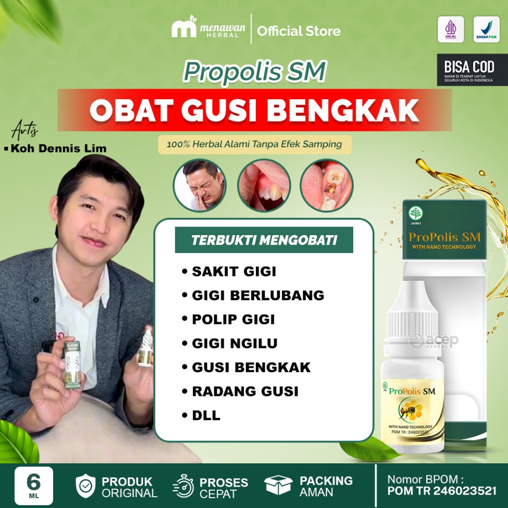 Jual Obat Gusi Bengkak Gusi Berdarah Gigi Berlubang Abses Gigi Gusi ...