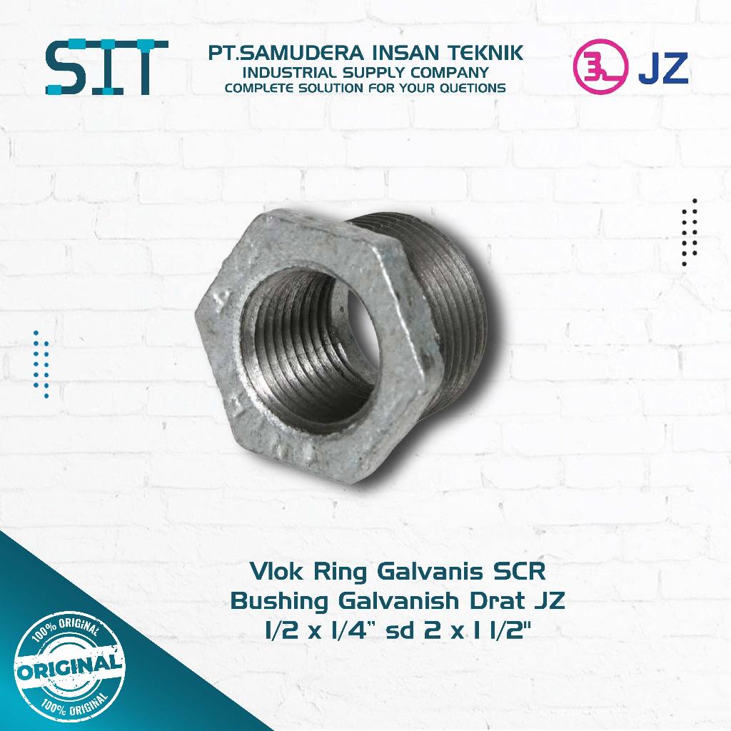 Jual Vlok Ring Galvanis 1/2 Inch - 2 1/2 Inch / Bushing Besi Galvanish ...